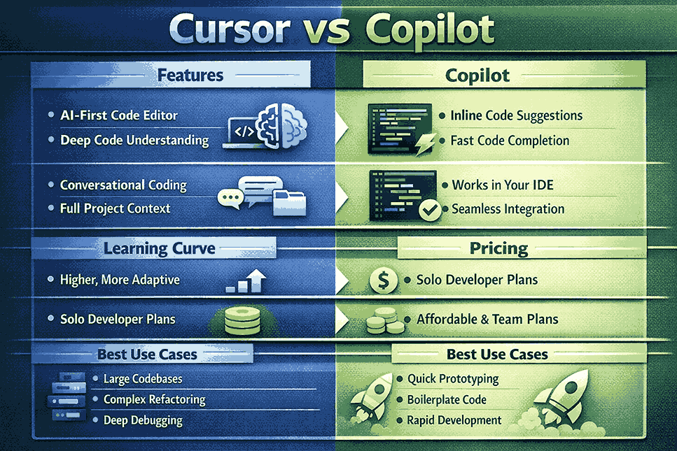 Cursor vs Copilot: Best AI Coding Assistant Compared